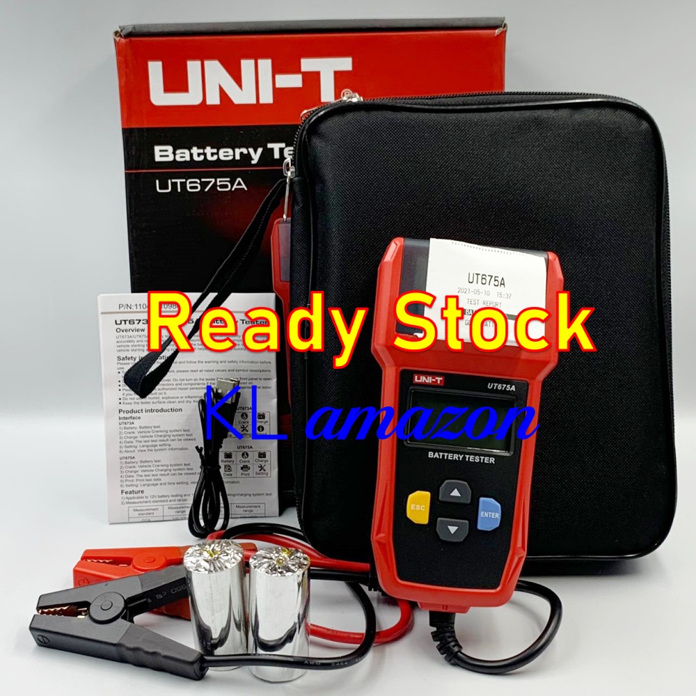 (Within 1 Hour Arrive Your Doorstep PM Us) UT675A Battery Tester | 12 ...