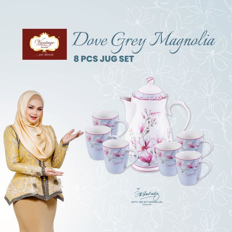 🔥 OFFER 9.9 🔥 Set jug dan mug original vantage 8 pcs sign Dato siti ...
