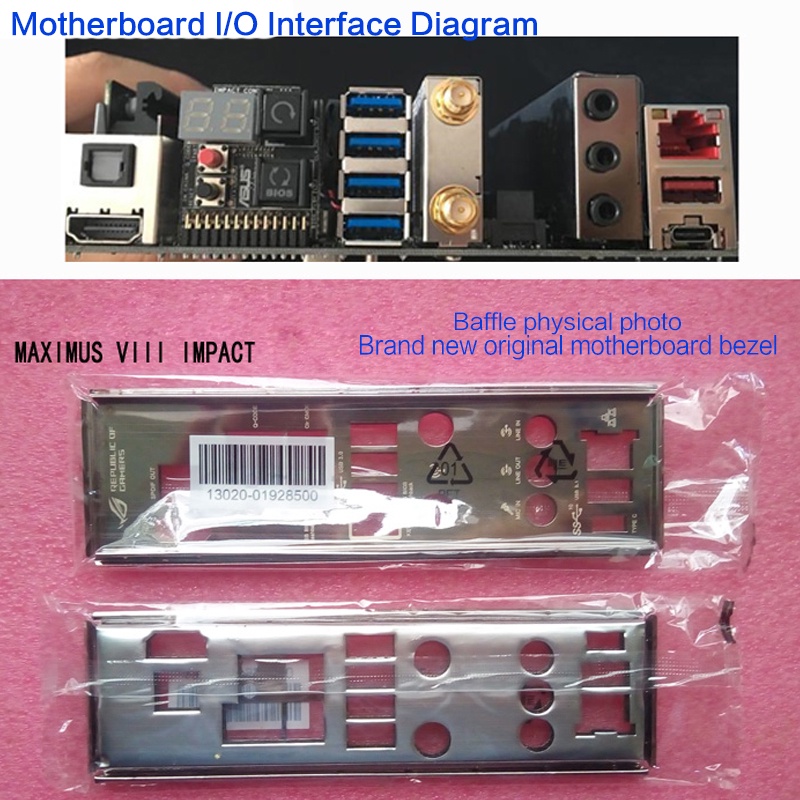 Original full range of asus motherboard baffle computer chassis back ...