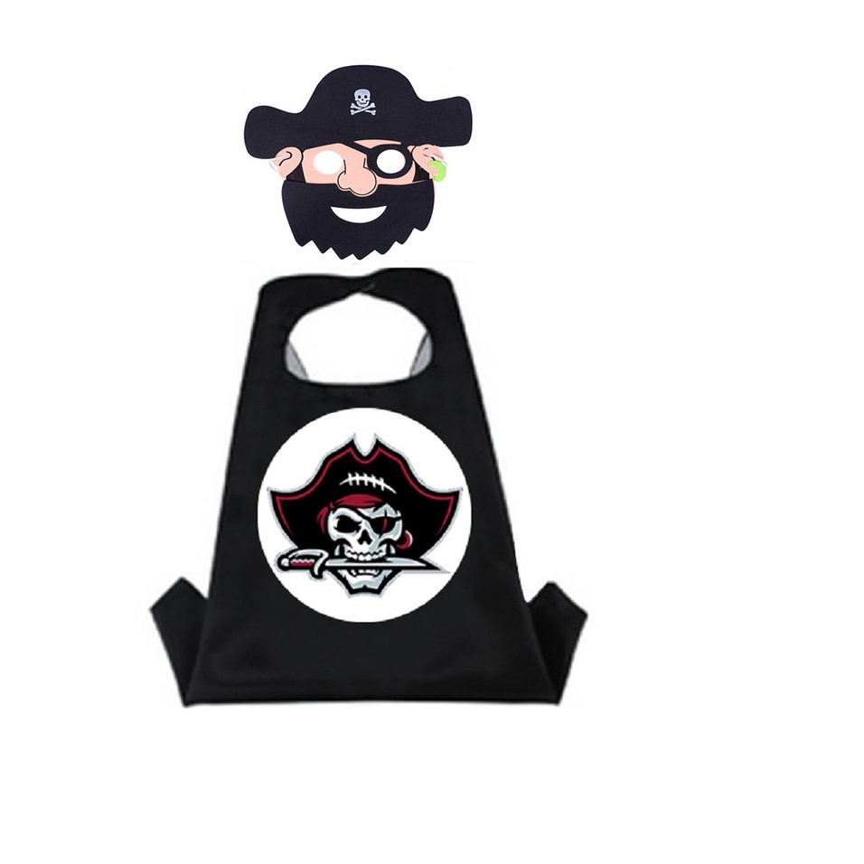 Jomparty Pirate Captain Cosplay Birthday Cape Mask Halloween Party ...