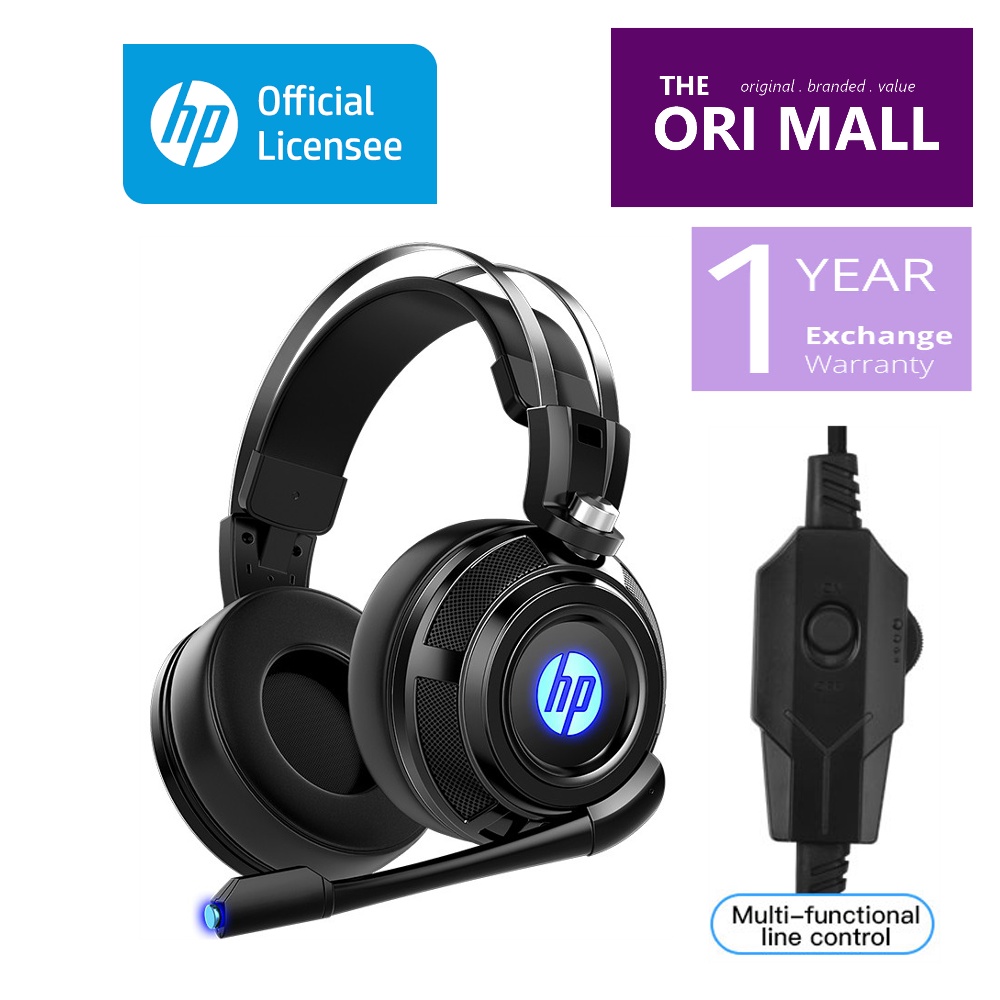HP Original Headset H200 H200S H200GS With MIC Backlight | Shopee Malaysia