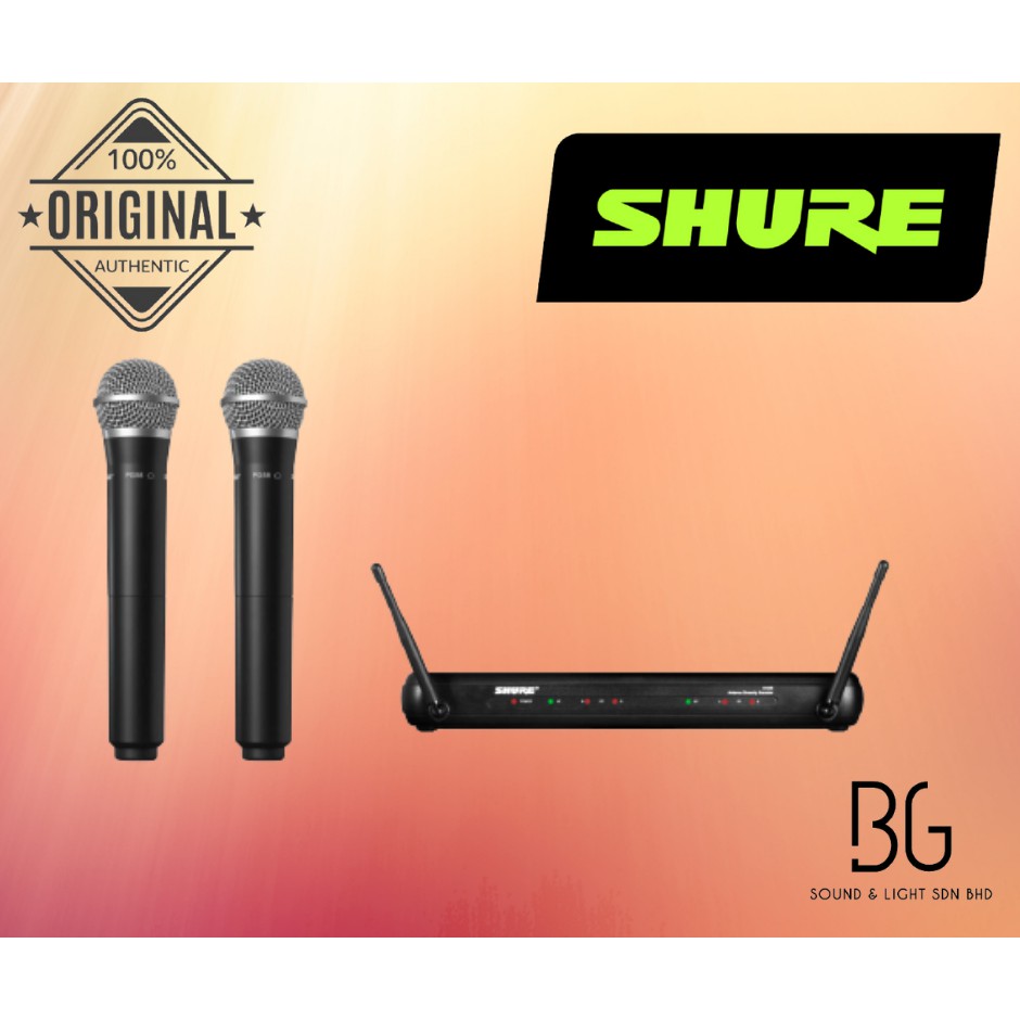 shure svx288/pg58 wireless dual mic | Shopee Malaysia