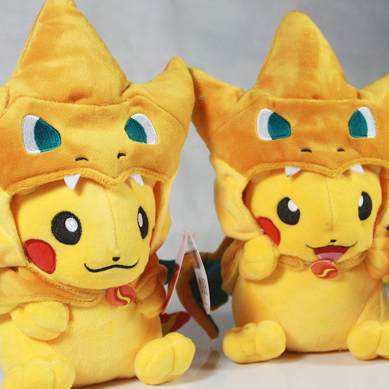 Cosplay Pikachu Adorable Plush Toys Mega Pokemon Cos Charizard Soft ...