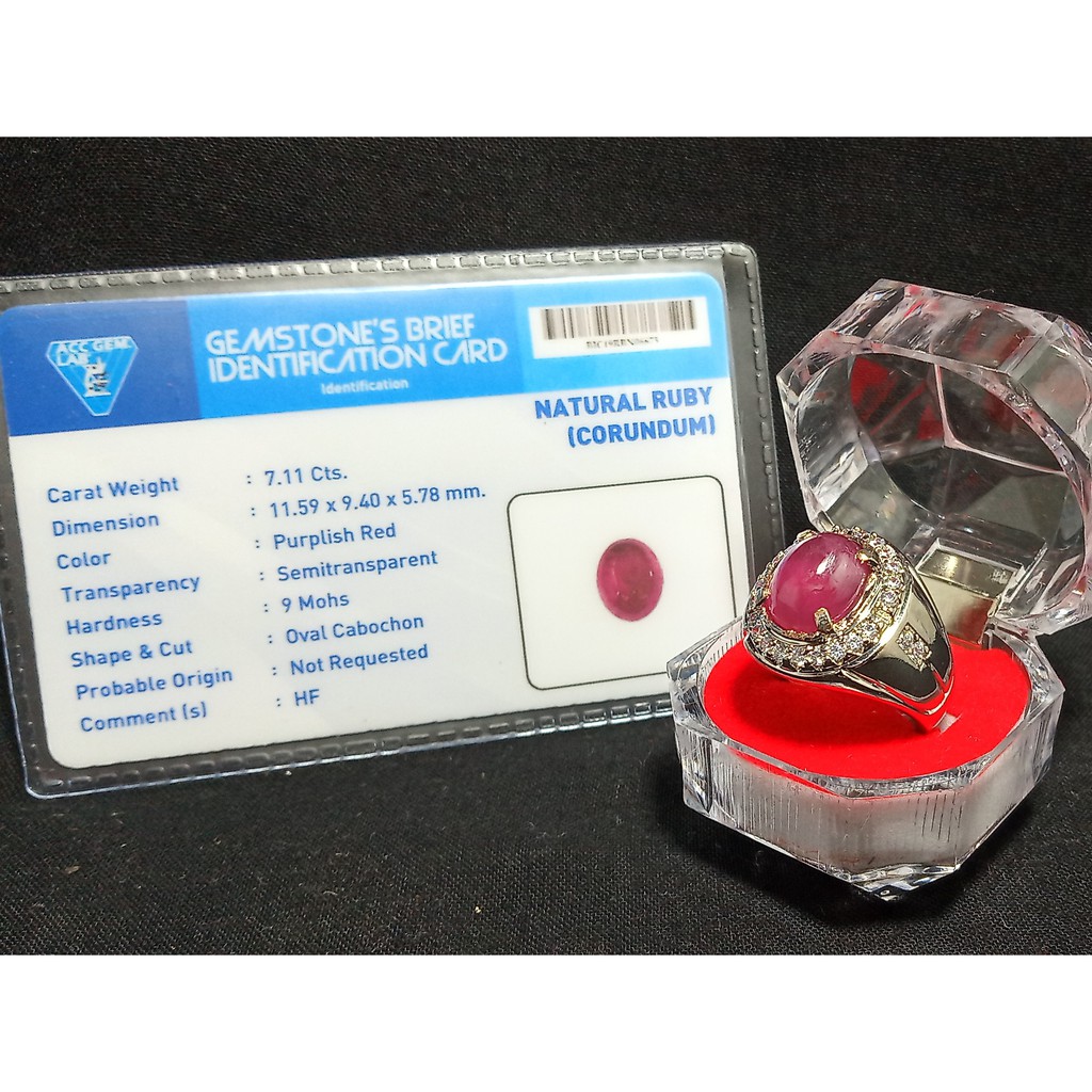 Original NATURAL ORIGINAL MADAGASCAR RUBY GEMSTONE COMPLETE WITH LAB ...