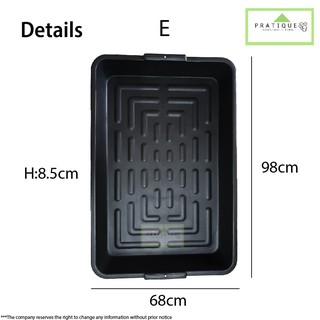 Multi Use Car Boot Tray Plastic Multipurpose Black Tray | Stall Tray ...