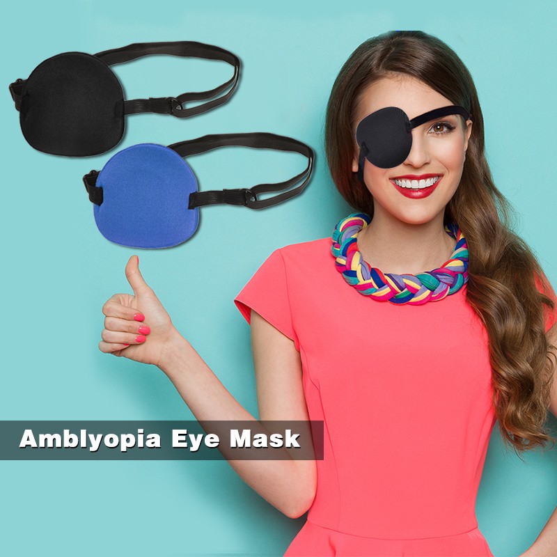 Amblyopia Single Eye Mask Adult Child Silk Eyeshade One-eyed Eye Mask ...