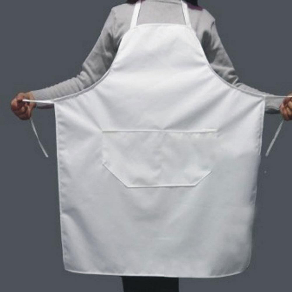 Lady Women White Apron Manufacturer Cleanroom Chef Kitchen Cotton ...