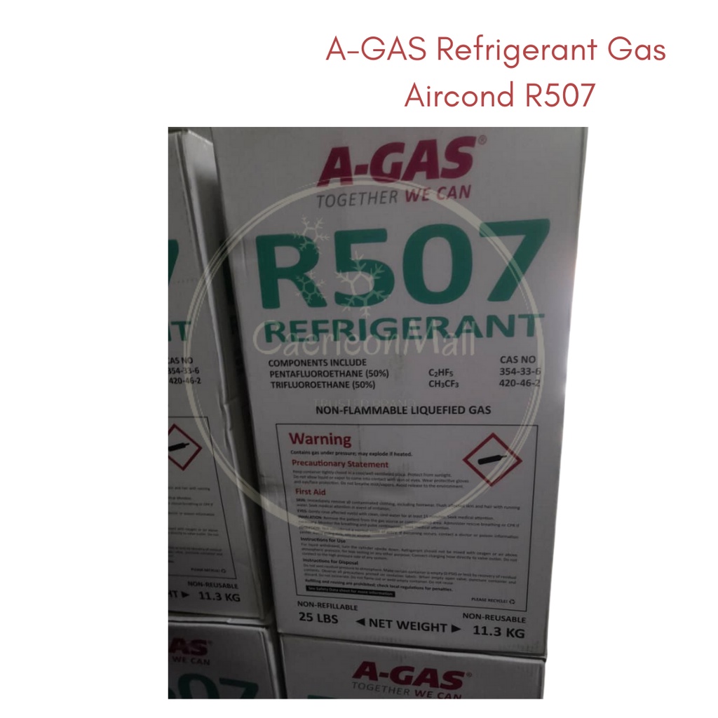 [READY STOCK] A-GAS Refrigerant Gas Aircond R507 (11.3kg) | Shopee Malaysia