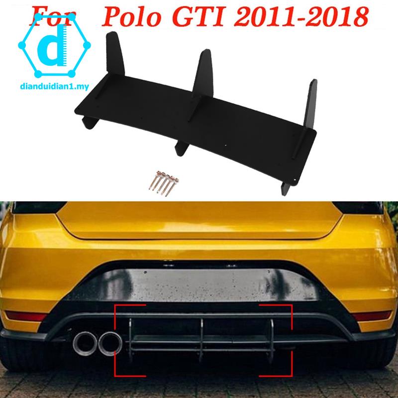 Car Rear Bumper Diffuser Lip Spoiler Splitter for Polo 2011-2018 ...