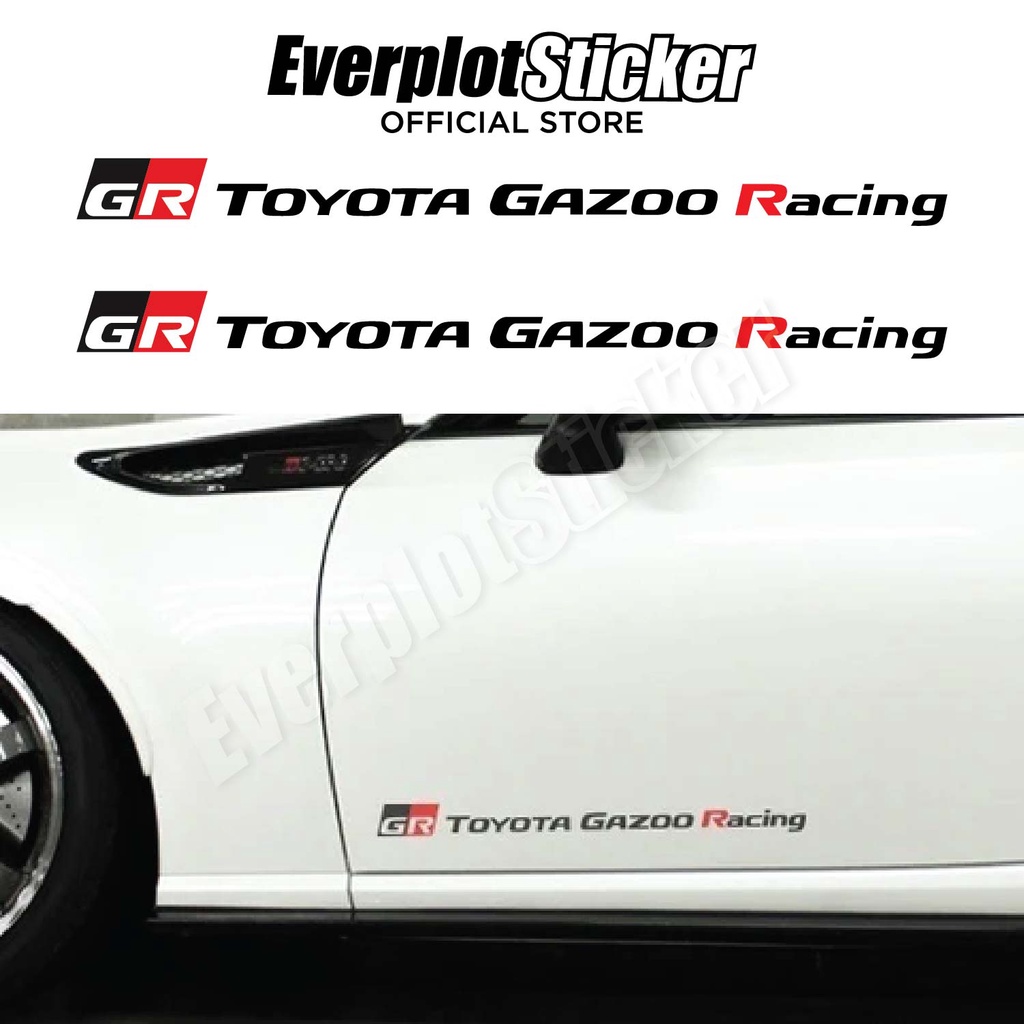 GR GAZOO Racing Cutting sticker Toyota Genuine Sizing 【HIGH QUALITY ...