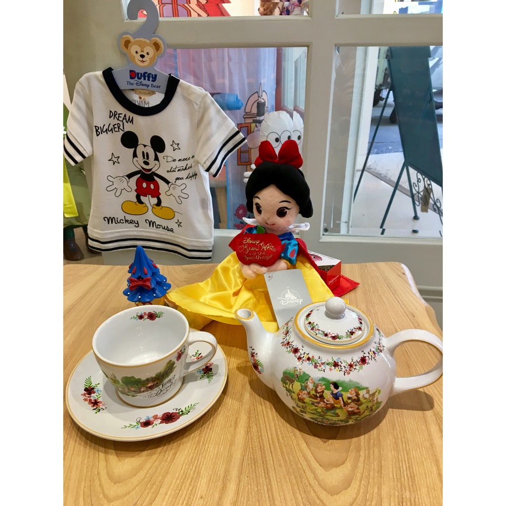 Disney Tokyo Japan Daigou SNOW WHITE~Tea Set WHITE 80TH ANNIVERSARY ...