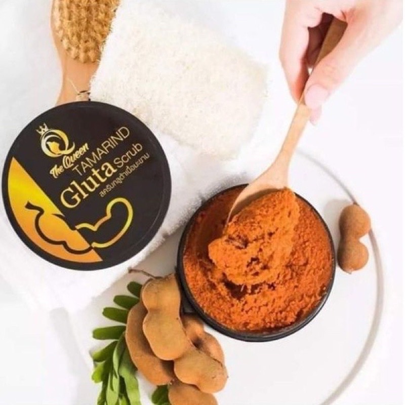 THE QUEEN TAMARIND GLUTA SCRUB VIRAL ORIGINAL | Shopee Malaysia