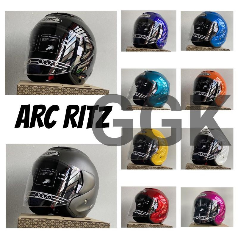 🔥🔥ARC RITZ Helmet / Helmet Ritz // MODERN GREY | Shopee Malaysia