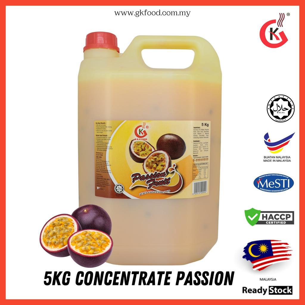 G&K 1:8 Concentrate Passion Juice 5kg(4L) | Jus Markisa Pekat Halal | air balang,ice blended ...