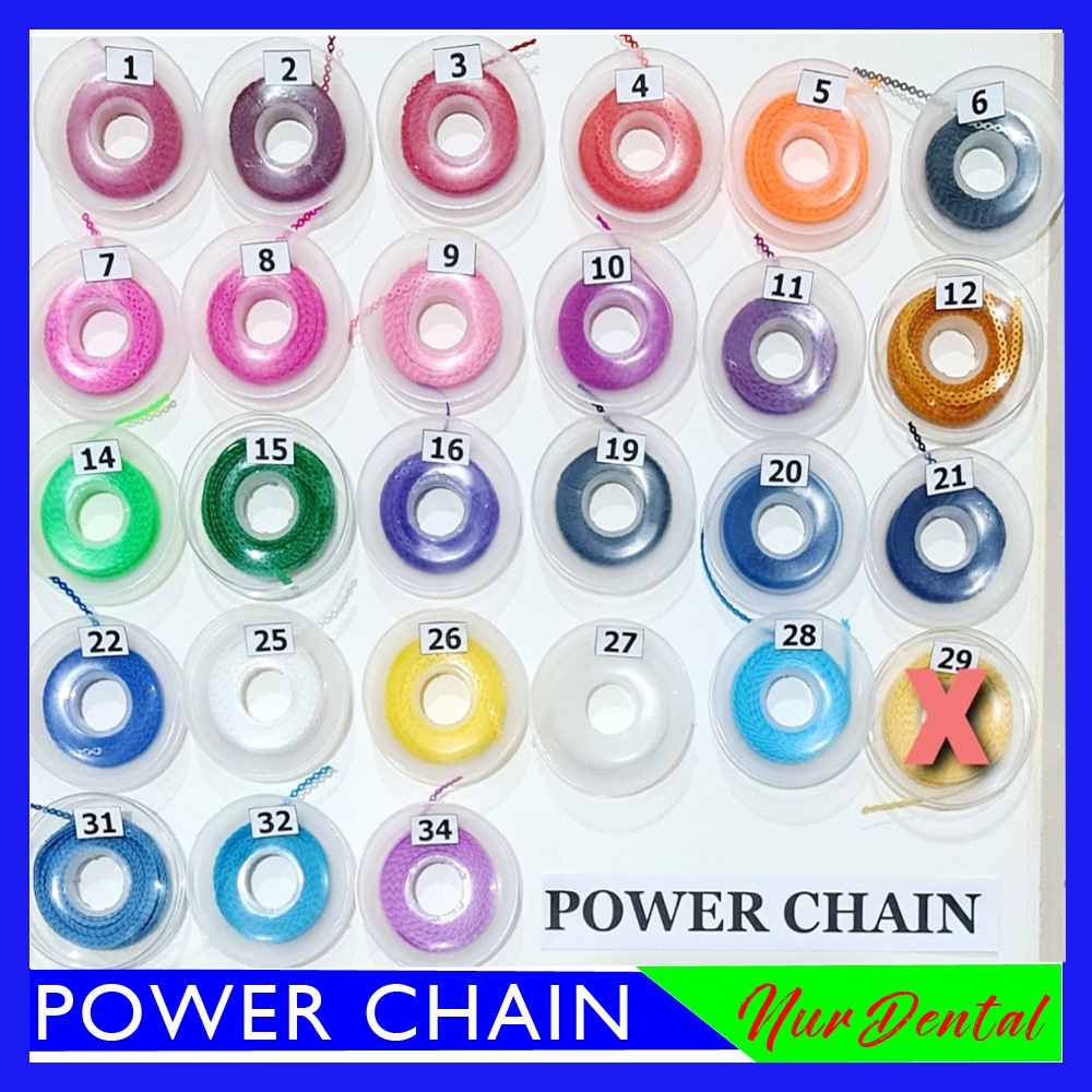 Rubber Braces POWER CHAIN Rubber ORTHO | Shopee Malaysia