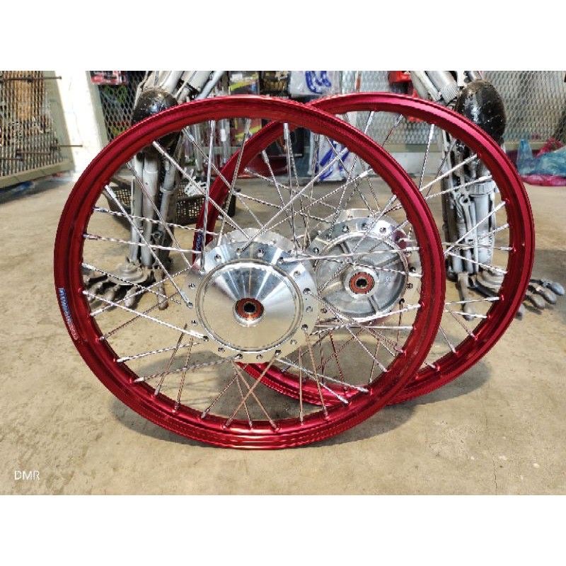 1.40/1.40X17 chrome hub alloy rim lidi chrome alloy rim set wave125 ...