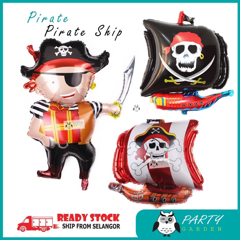 Pirate & Pirate ship / One Piece Foil Balloon | Shopee Malaysia