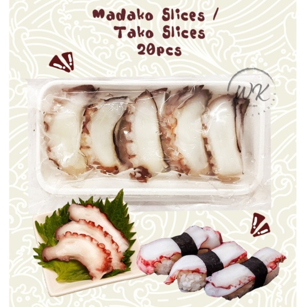 Tako Slices / Madako Slices 20pcs HALAL 章鱼切片 (ONLY JB AREA DELIVERY ...
