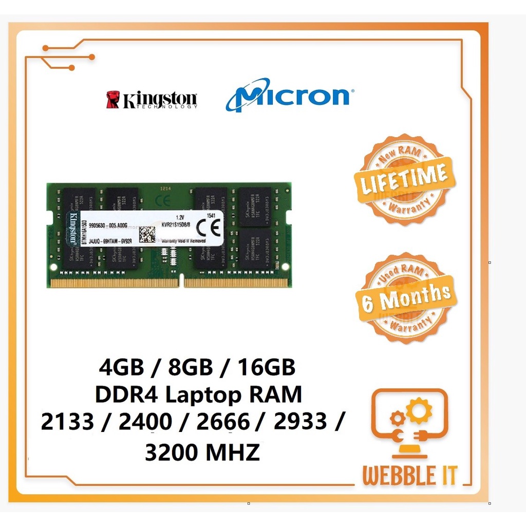 [Used]/[New] Mixed Brand 4GB 8GB 16GB DDR4 2133 2400 2666 2933 3200 MHz ...