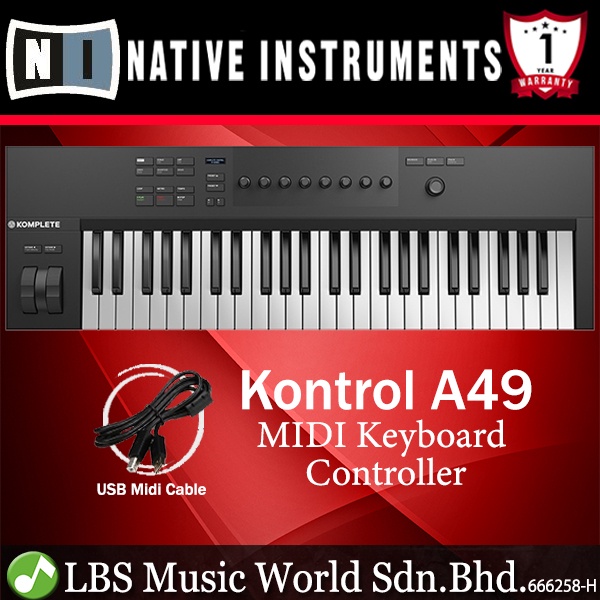 Native Instruments Komplete Kontrol A49 49 Key USB MIDI Controller Keyboard (A 49) | Shopee Malaysia