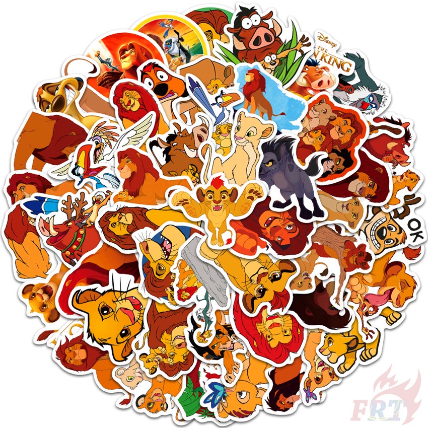50Pcs/Set The Lion King Series 01 Stickers Simba DIY Fashion Waterproof ...
