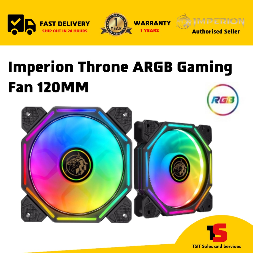 🔥Ready Stock🔥 Imperion Throne ARGB Gaming Fan 120MM (PC Fan) | Shopee ...