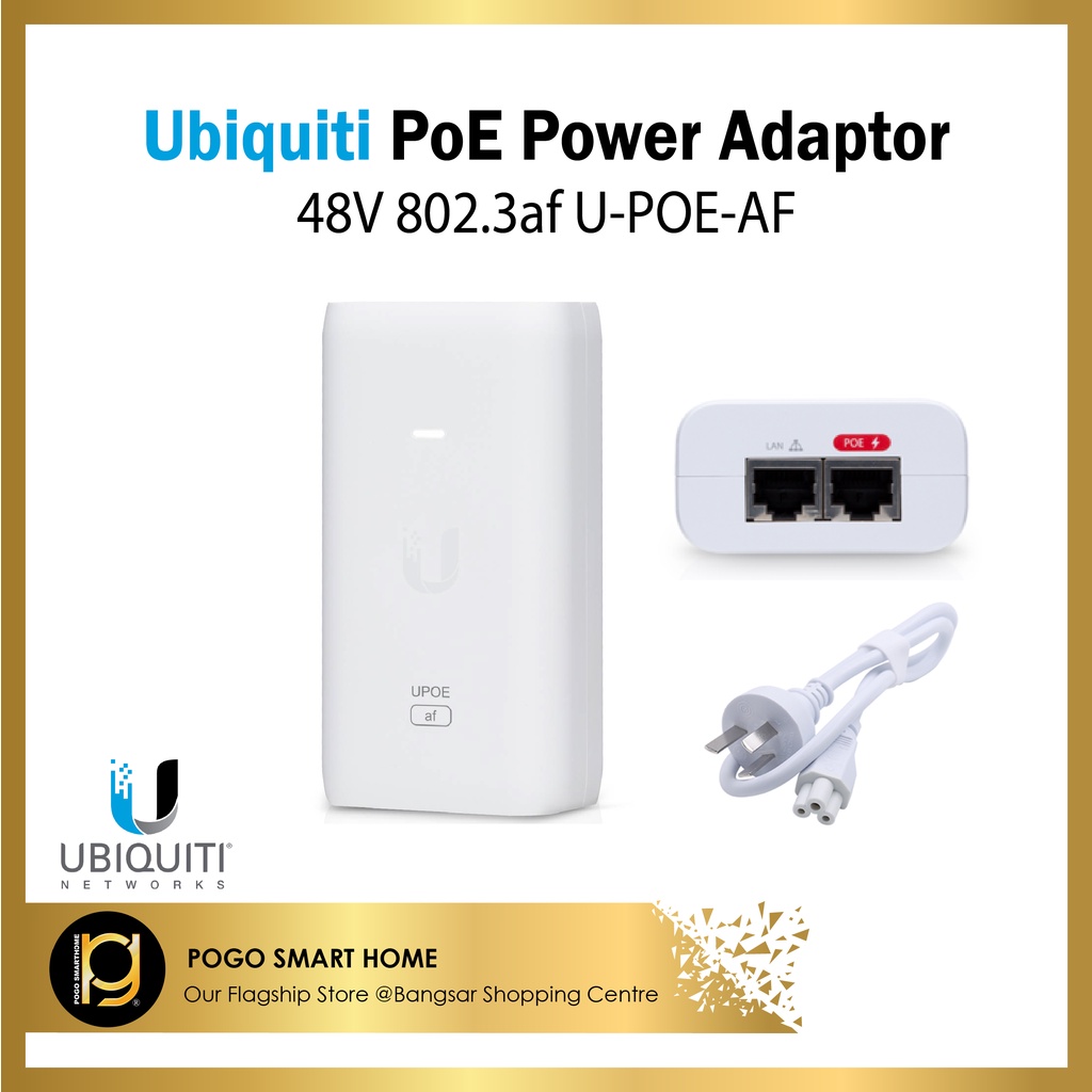 Ubiquiti PoE Power Adaptor 48V 802.3af U-POE-AF | Shopee Malaysia