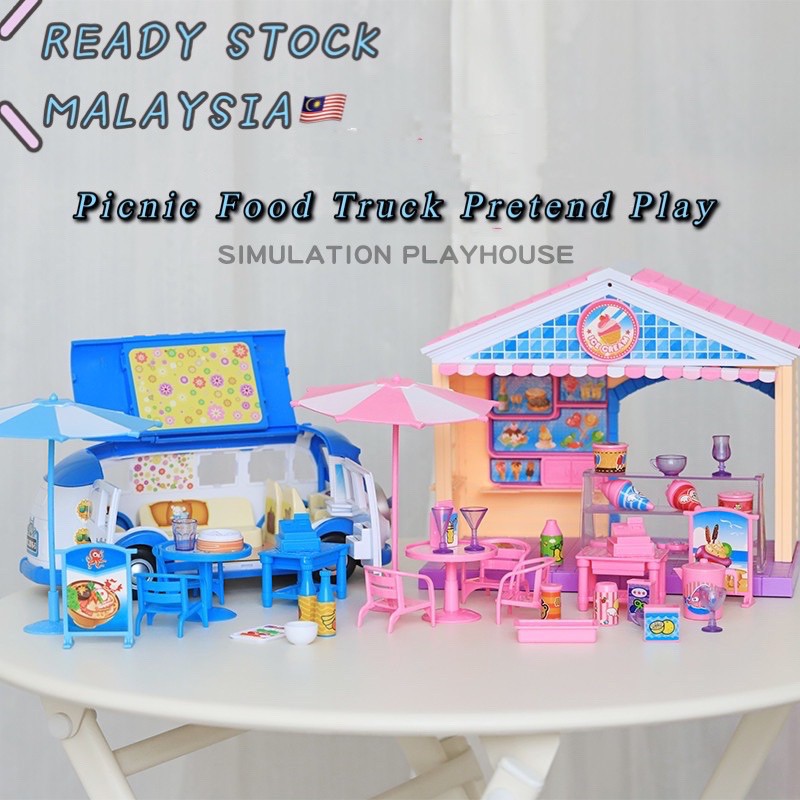 Camping Trucks Toy Baby Bus Fast Food Truck Car Toys Picnic Truck ...