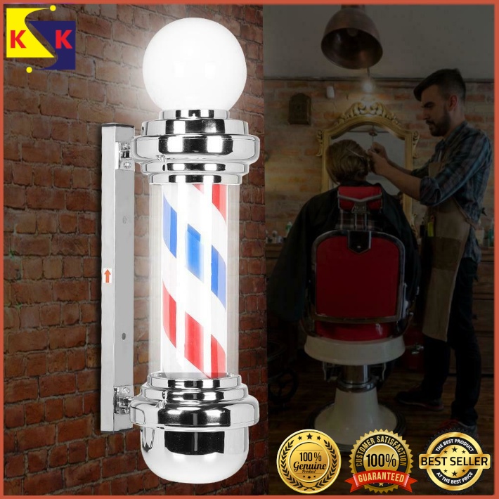 1.2M LED Barber Shop Sign Pole Light Red White Blue Stripe Design ...