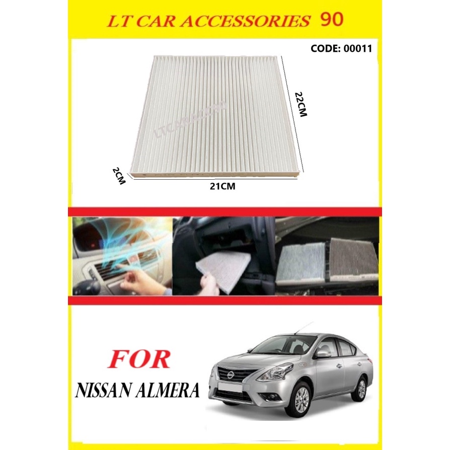 NISSAN ALMERA CABIN AIR FILTER AIR COND FILTER 27277 | Shopee Malaysia