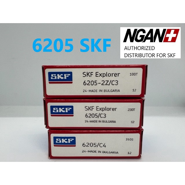 SKF EXPLORER 6205 - C3, C4, 2Z/C3, 2RSH/C3 DEEP GROOVE BALL BEARING (25MM X 15MM X 52MM ...