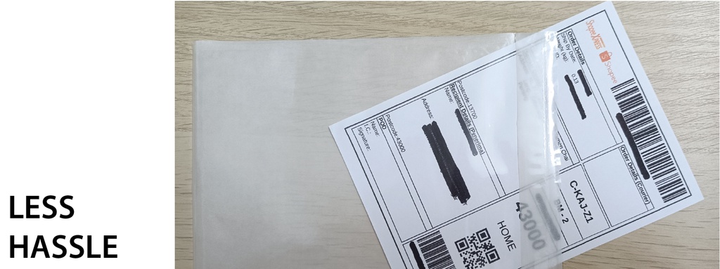 Poket Kiriman AWB A6 Consignment Note Pocket AWB Pocket (50pcs/100pcs ...