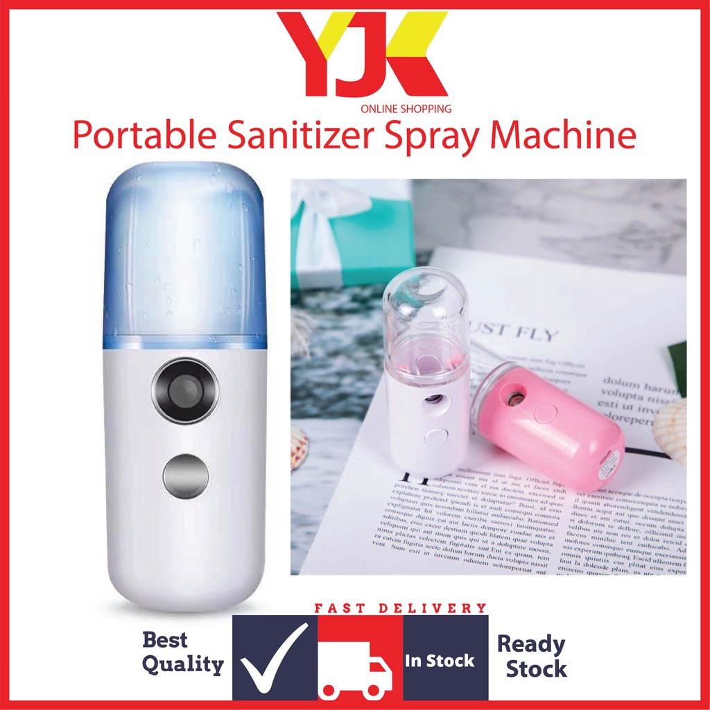 Portable Sanitizer Spray Machine Nano Spray Gun Antivirus Disinfectant ...