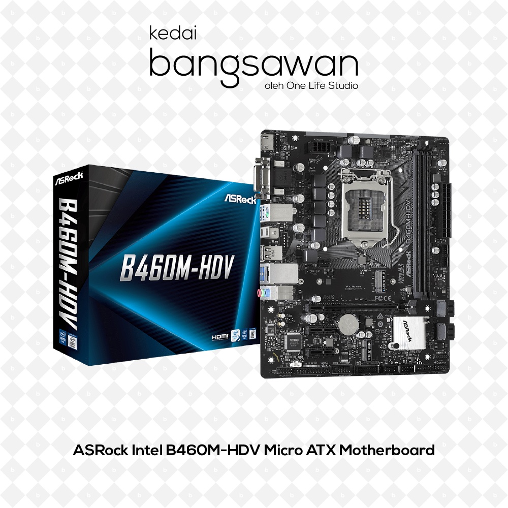 ASRock Intel B460M-HDV mATX Motherboard | Shopee Malaysia
