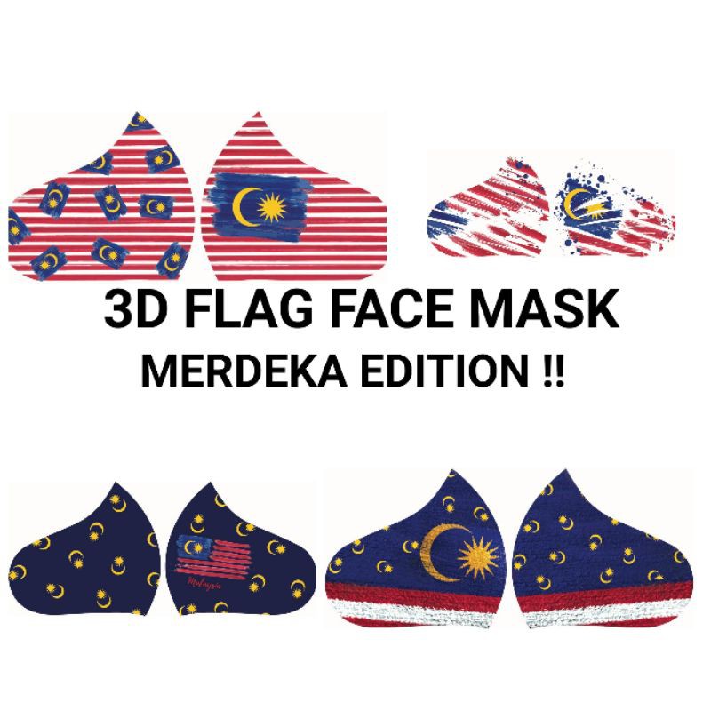 🇲🇾 FACE MASK MERDEKA EDITION 🇲🇾 😷 Ready Stock - DEWASA & KANAK2 ...