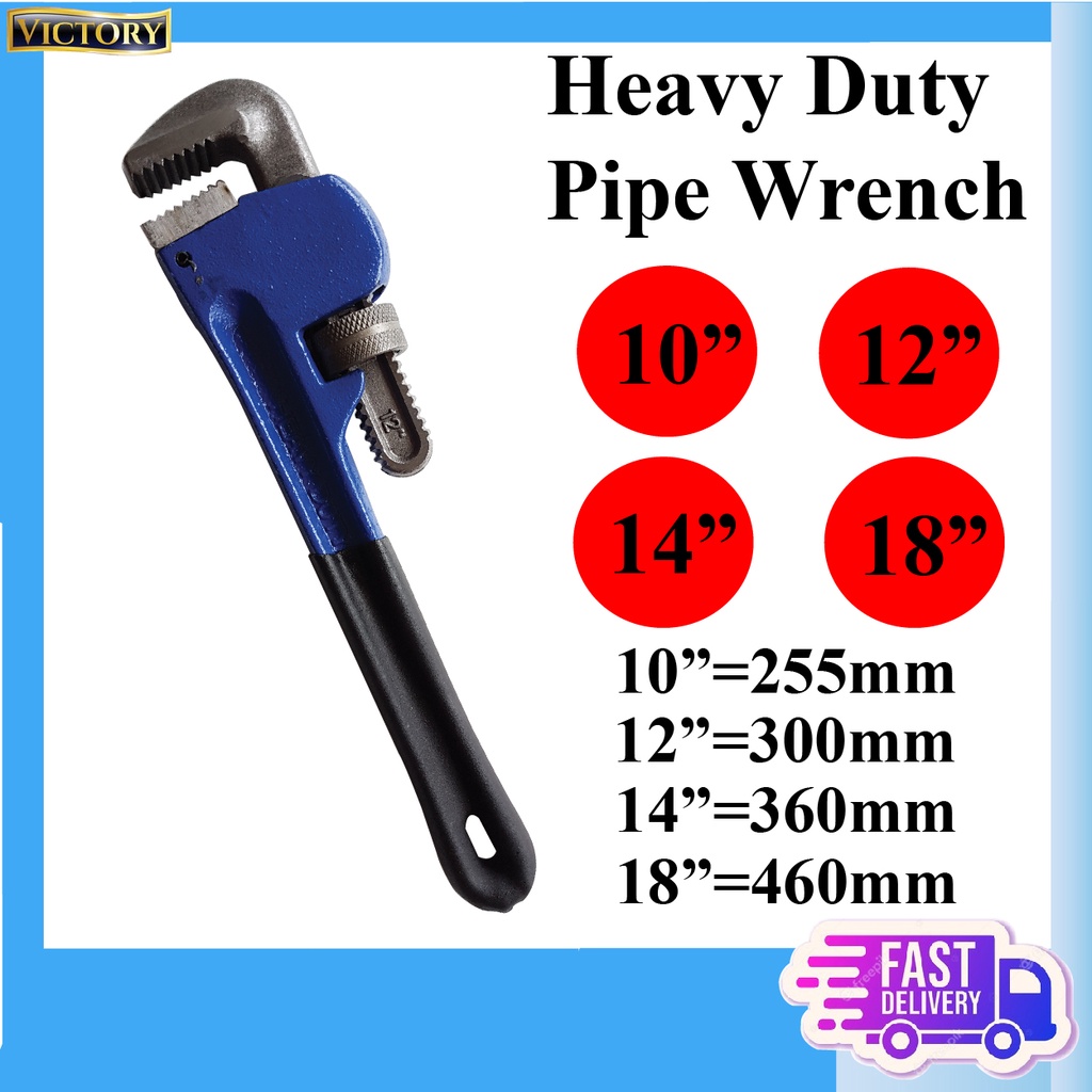 [Ready Stock] Heavy Duty Pipe Wrench /Water Pump Plier/10" /12" /14 ...