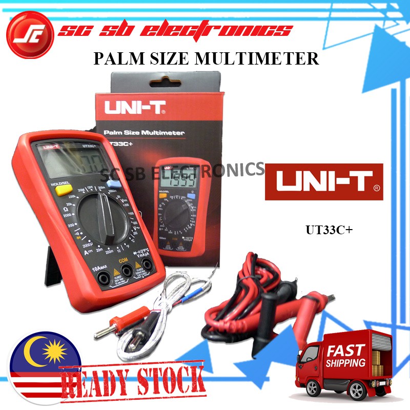 PALM SIZE MULTIMETER UNI-T UT33C+ | Shopee Malaysia