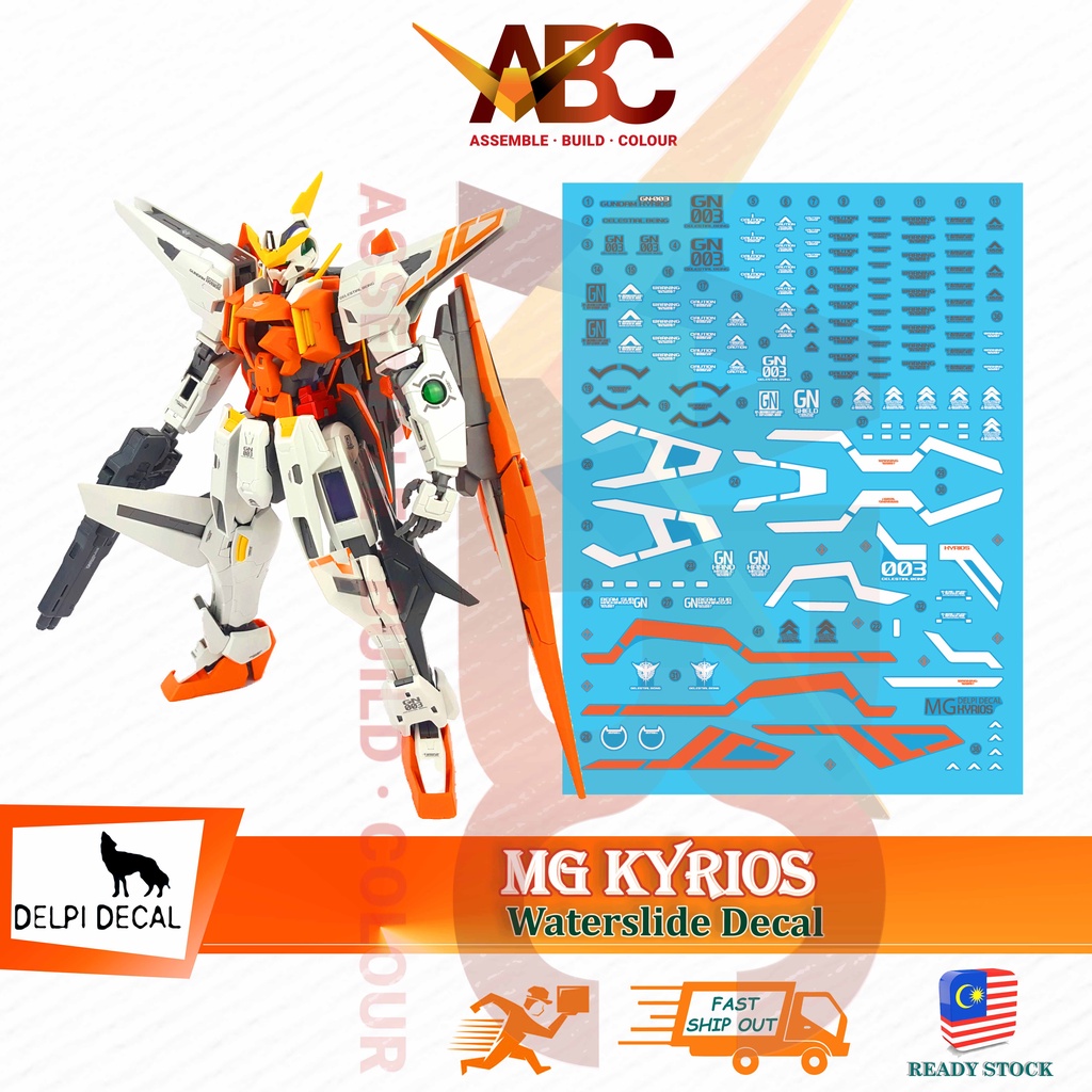 [Delpi] Waterslide Decal - MG 1/100 Kyrios (Normal/Hologram)(From Korea ...