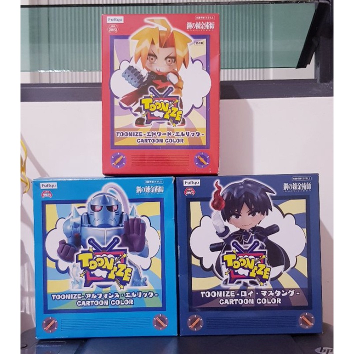 TOONIZE FULLMETAL ALCHEMIST -EDWARD, ALPHONSE, ROY- figure (set of 3) | Shopee Malaysia