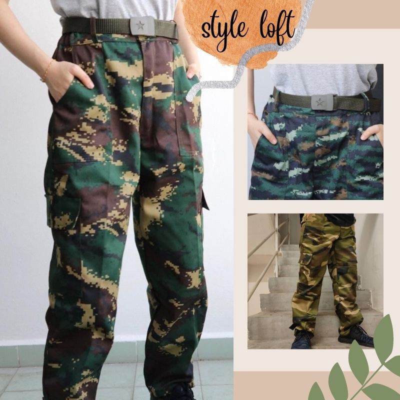 Seluar Celoreng Panjang / Camouflage Long Pants / Digital Camo ...