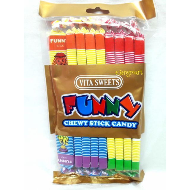 18 Pcs CHILDHOOD Vita Sweets Funny Chewy Stick Candy 8g Each HALAL ...