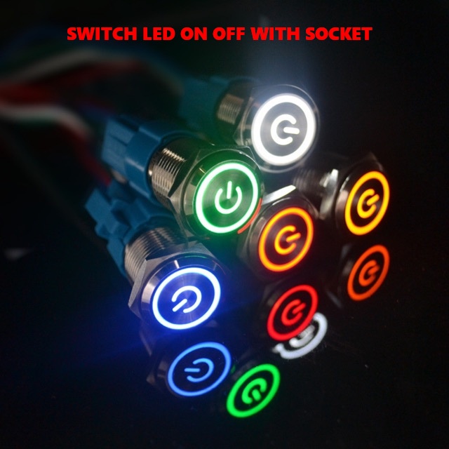 Car on off switch suis Kereta Motor Motorcycle Motorsikal Metal push ...