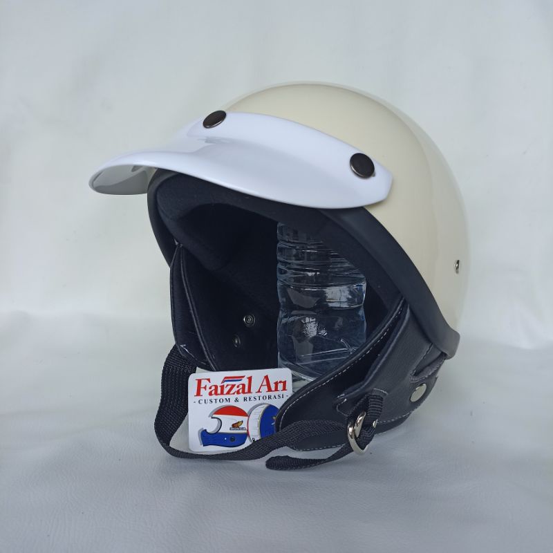 Bone White Vintage Chips Chip Helmet | Shopee Malaysia