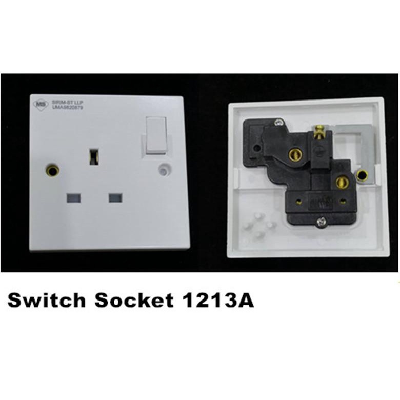 UMS 13A 1G 1213A SWITCH SOCKET BAKELITE (Heat Resistance) | Shopee Malaysia