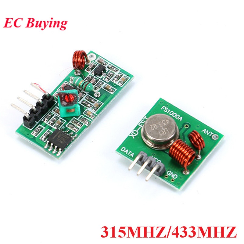315mhz 433mhz RF Transmitter and Receiver Module for Arduino/ARM/MCU WL Wireless Remote Control ...