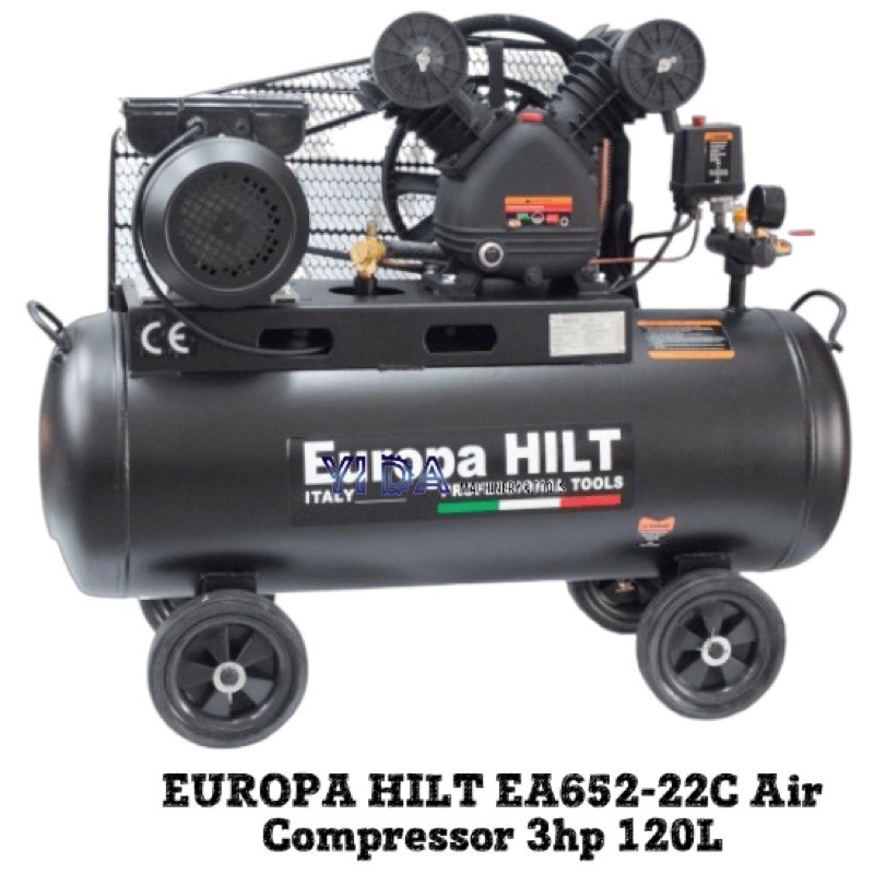 EUROPA HILT EA652-22C Air Compressor 3hp 120L | Shopee Malaysia