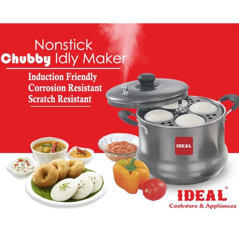 Ideal Nonstick idly pot with nonstick coating idly plates 16pots/24pots ...