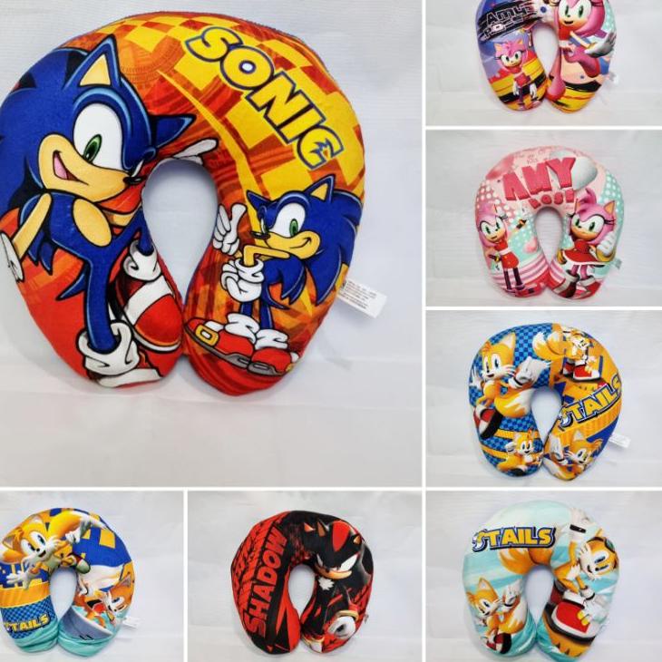 Medium Neck Pillow U SONIC THE HEDGEHOG, Shadow, Amy Rose, Tails ...