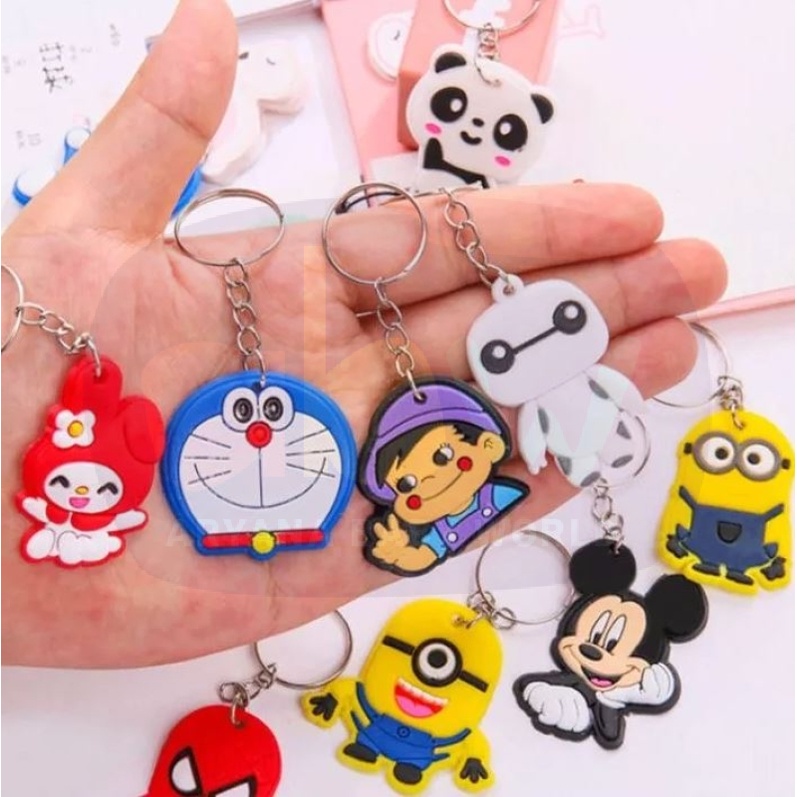 Key Chain KARTUN /Cute Cartoon Key Chain / Key Ring / PVC Keychain ...