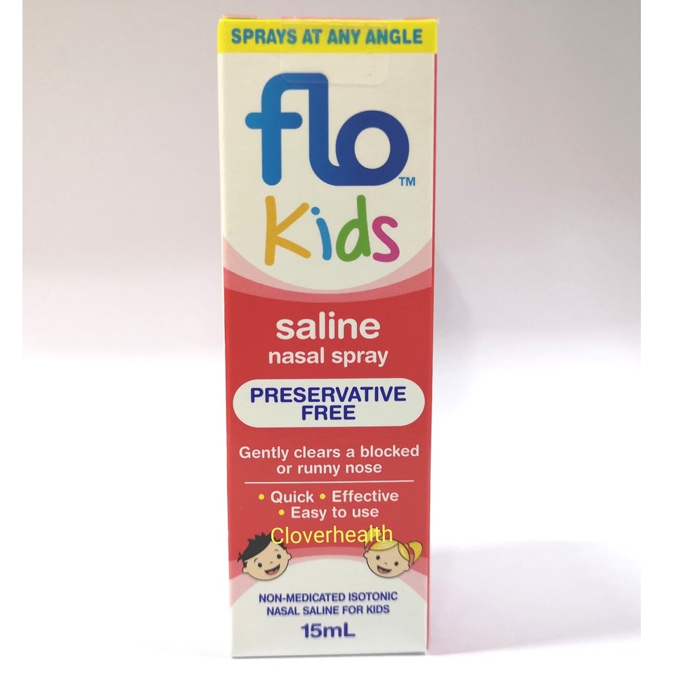 Flo Baby Saline Nasal Drops / Spray 15ml / Flo Saline Plus Nasal Spray ...